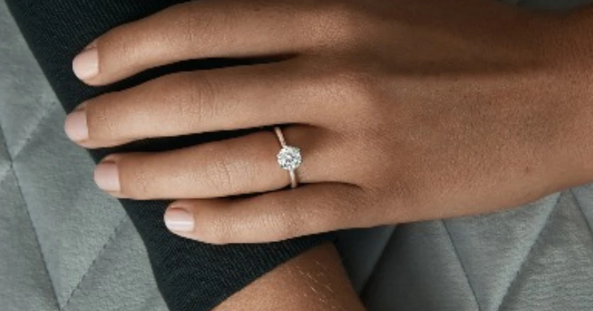 Classic Solitaire Engagement Rings - Unique Diamond Shape