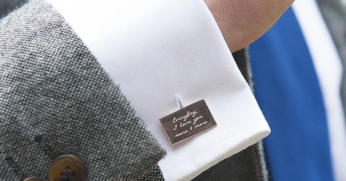 Engraved Cufflinks For Men - Personalized Style At Its Finest