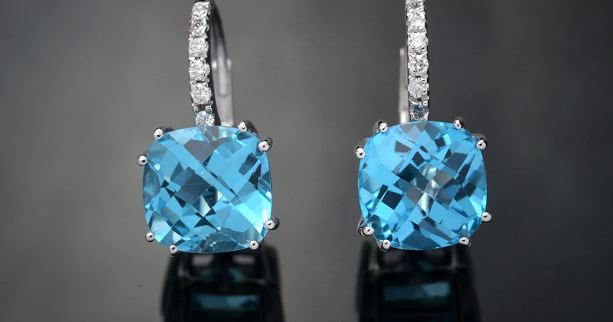 Blue Topaz Earrings - Captivating Beauty And Sparkling Elegance