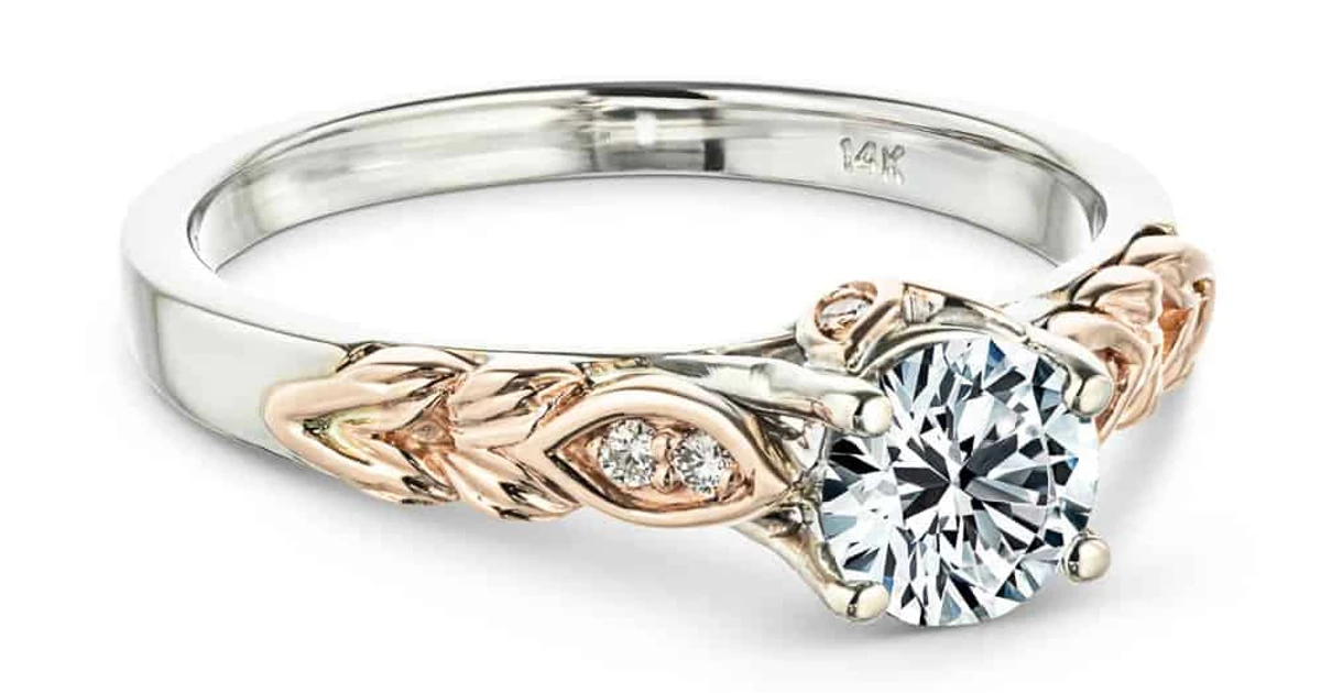 Celebrate Your Unique Love Story With Two-tone Gold Engagement Rings